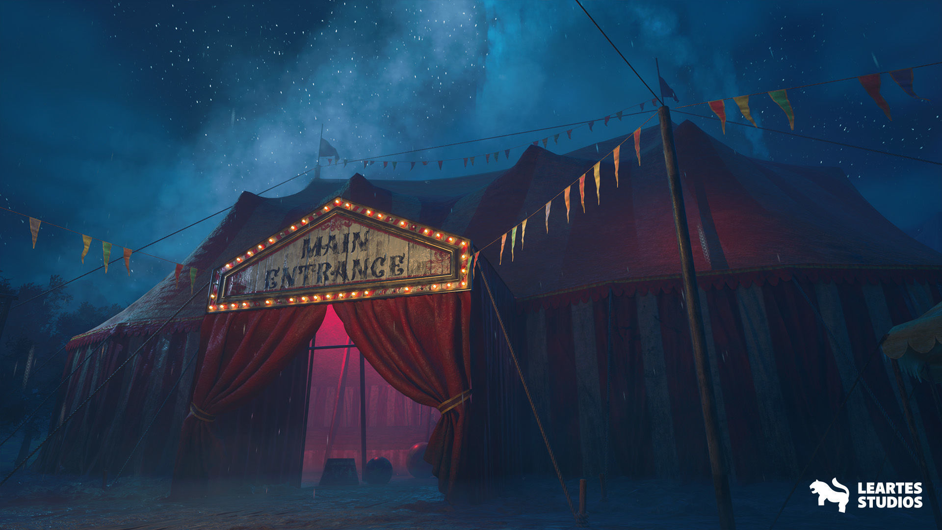 3D model The Carnival Environment Post Apocalyptic Circus Amusement ...