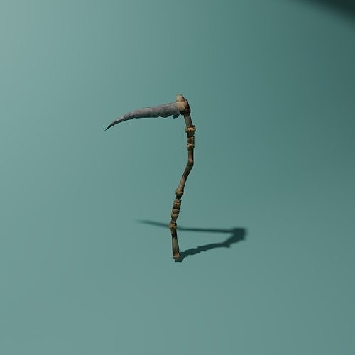 LOW POLY SCYTHE free VR / AR / low-poly 3D model | CGTrader