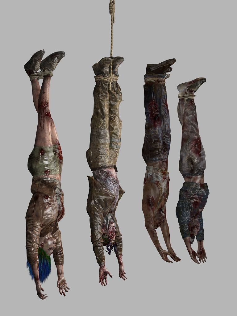 3D model Horror Assets - Human Corpses Pack Low-poly 3D model VR / AR ...