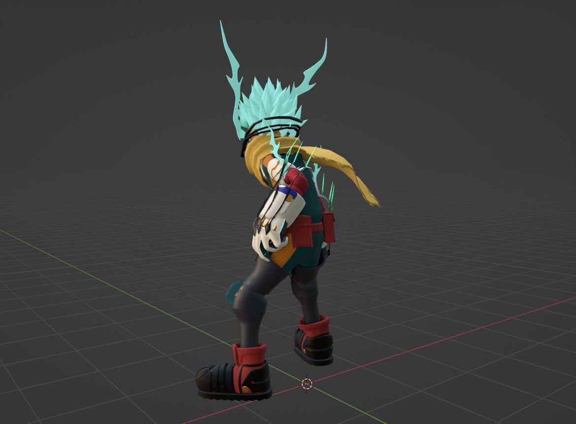 Izuku Midoriya - Deku - My Hero Academia 3D model rigged | CGTrader