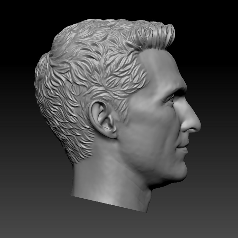 MATTHEW MCCONAUGHEY INTERSTELLAR HEAD SCULPTURE 3D PRINT MODEL 3D model ...
