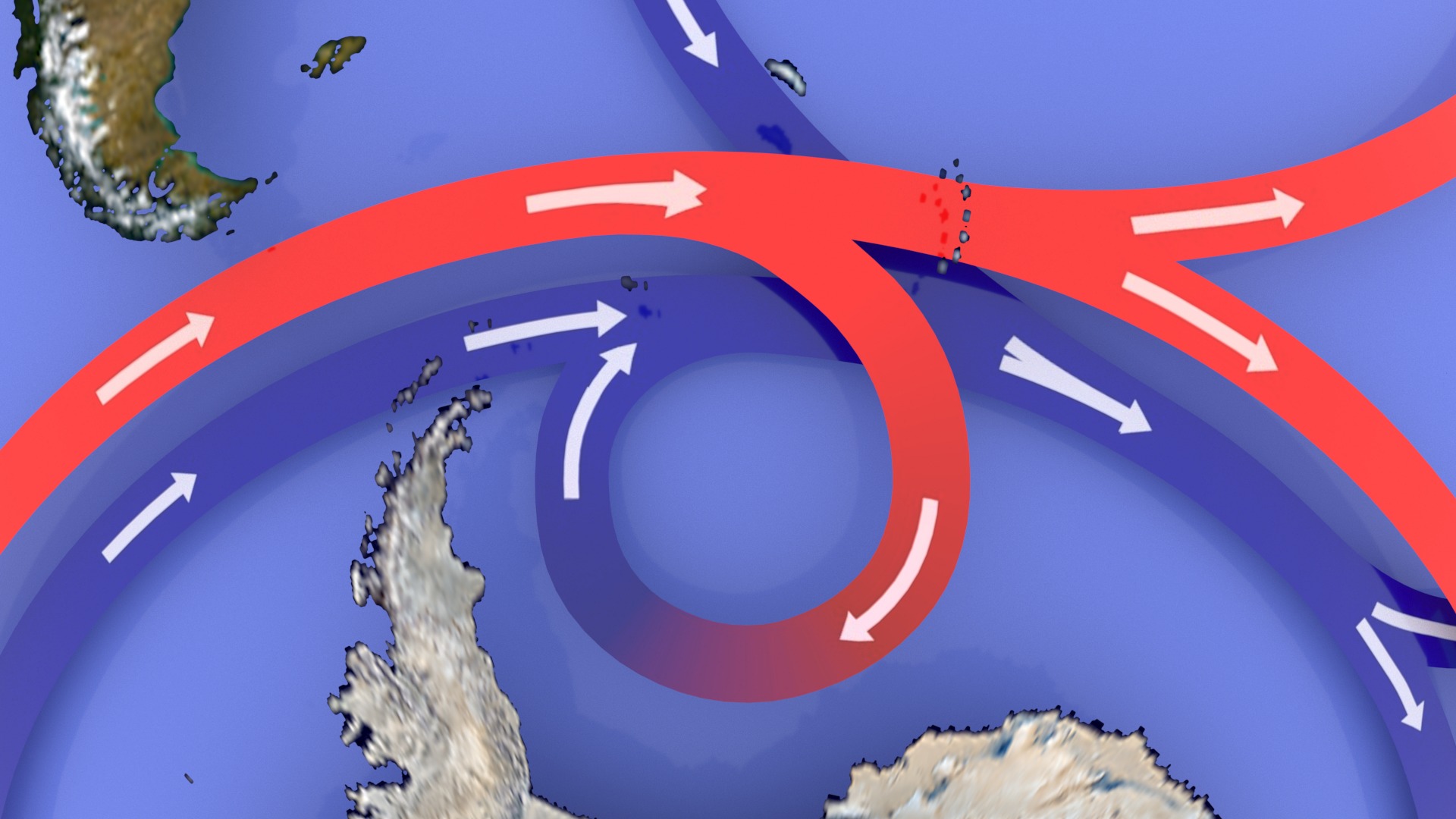 Thermohaline circulation - Static arrows 3D model | CGTrader