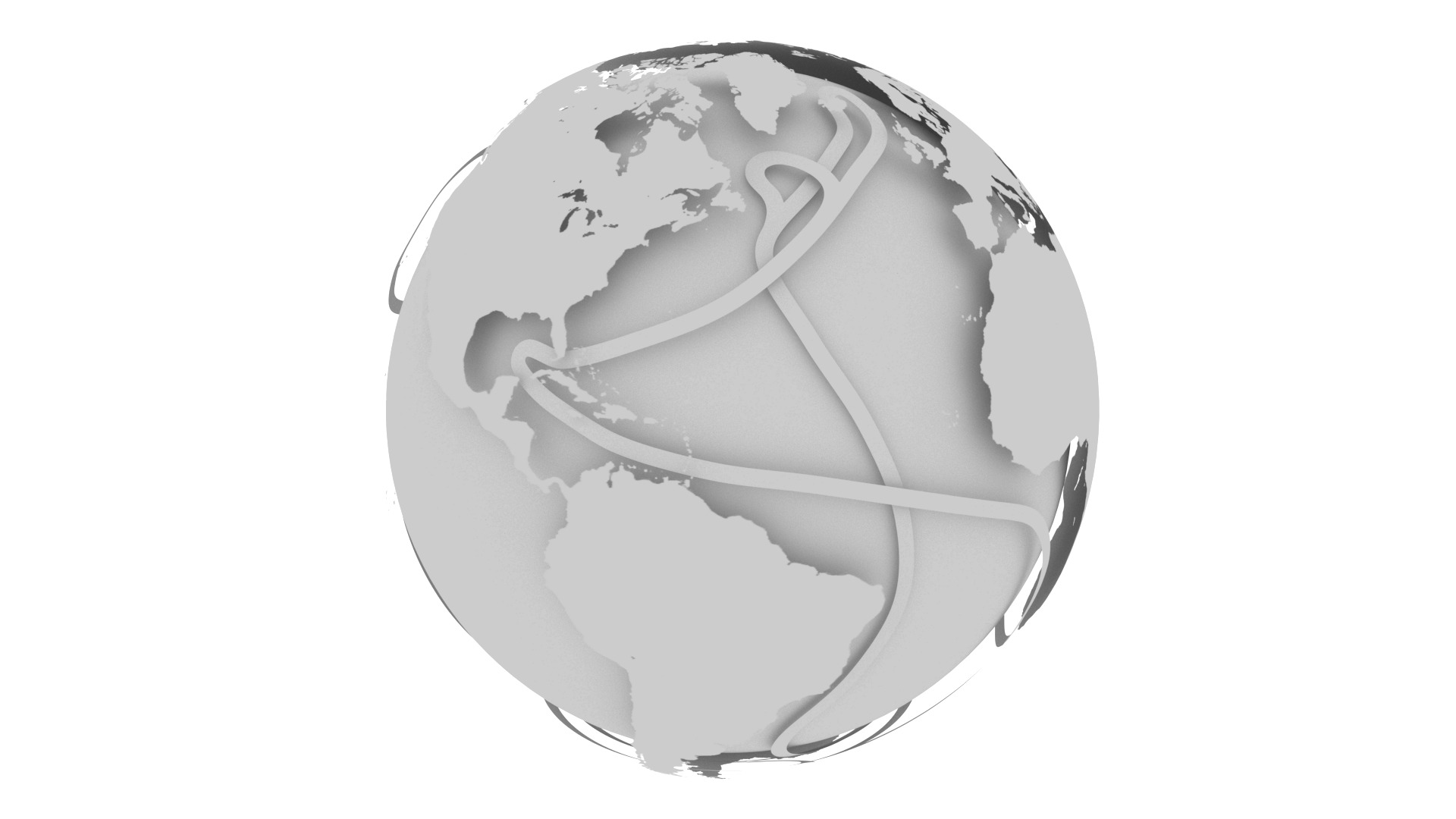 Thermohaline circulation - Static arrows 3D model | CGTrader