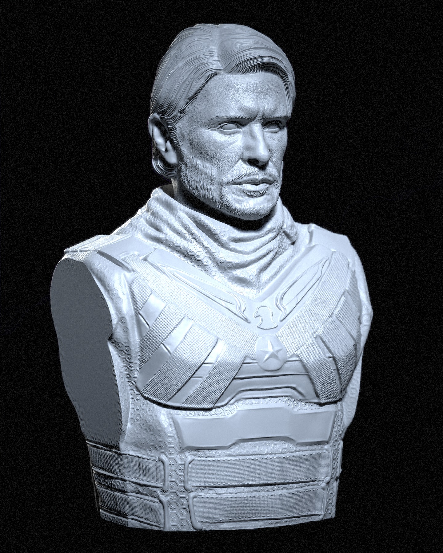 The Boys Soldier Boy Benjamin Jensen Ackles bust headsculpt 3D model 3D ...