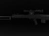 3D model Low Poly Chinese QBU-88 Sniper Rifle VR / AR / low-poly | CGTrader