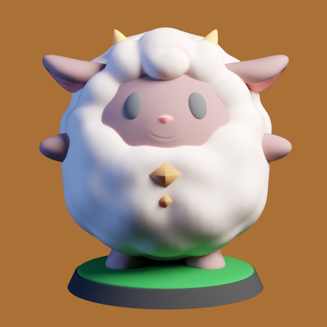 Lamball - Palworld 3D model 3D printable | CGTrader