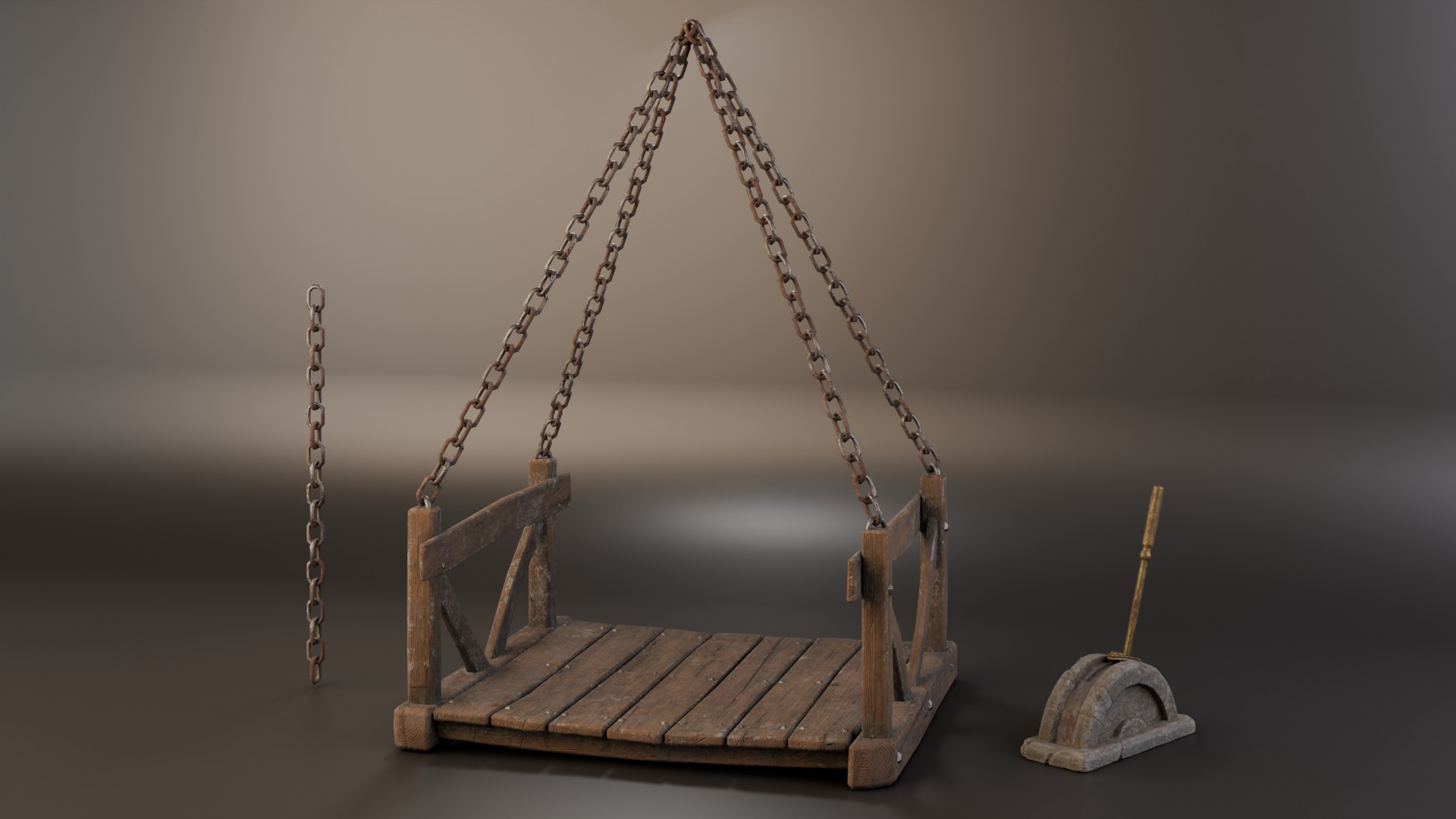 Fantasy Elevator with Lever free VR / AR / low-poly 3D model | CGTrader