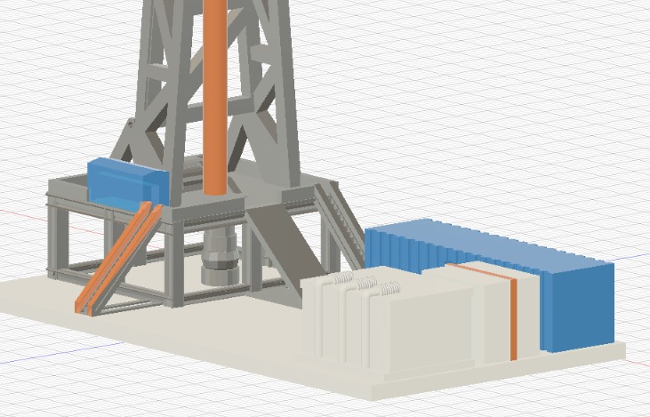 Oil Field - Oil rig-Printable model 3D model 3D printable | CGTrader