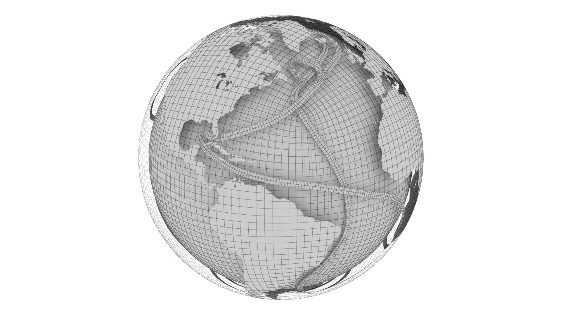 Thermohaline circulation - Animated arrows 3D model | CGTrader