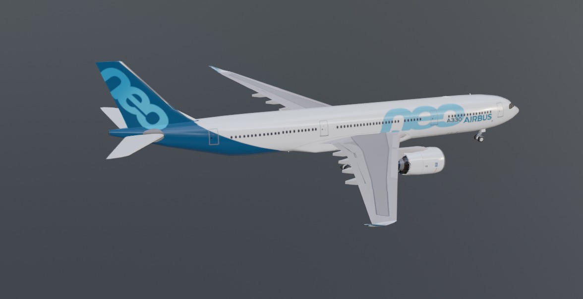 3D model Airbus a330-900neo airbus house livery with cockpit VR / AR ...