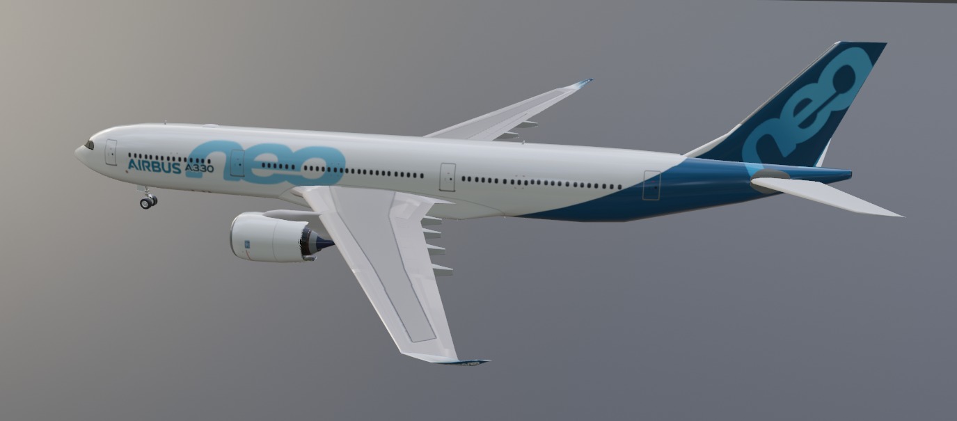3D model Airbus a330-900neo airbus house livery with cockpit VR / AR ...