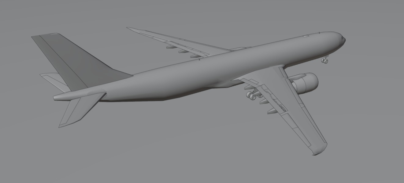 3D model Airbus a330-900neo airbus house livery with cockpit VR / AR ...