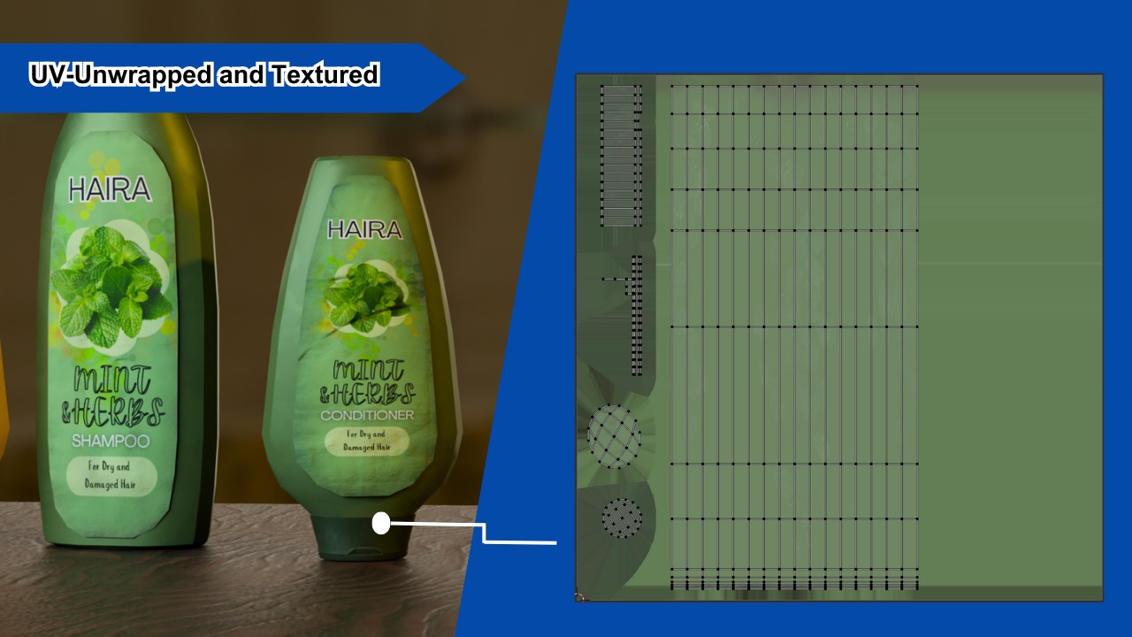 3D model Shampoo and Conditioner Set Game Ready VR / AR / low-poly ...