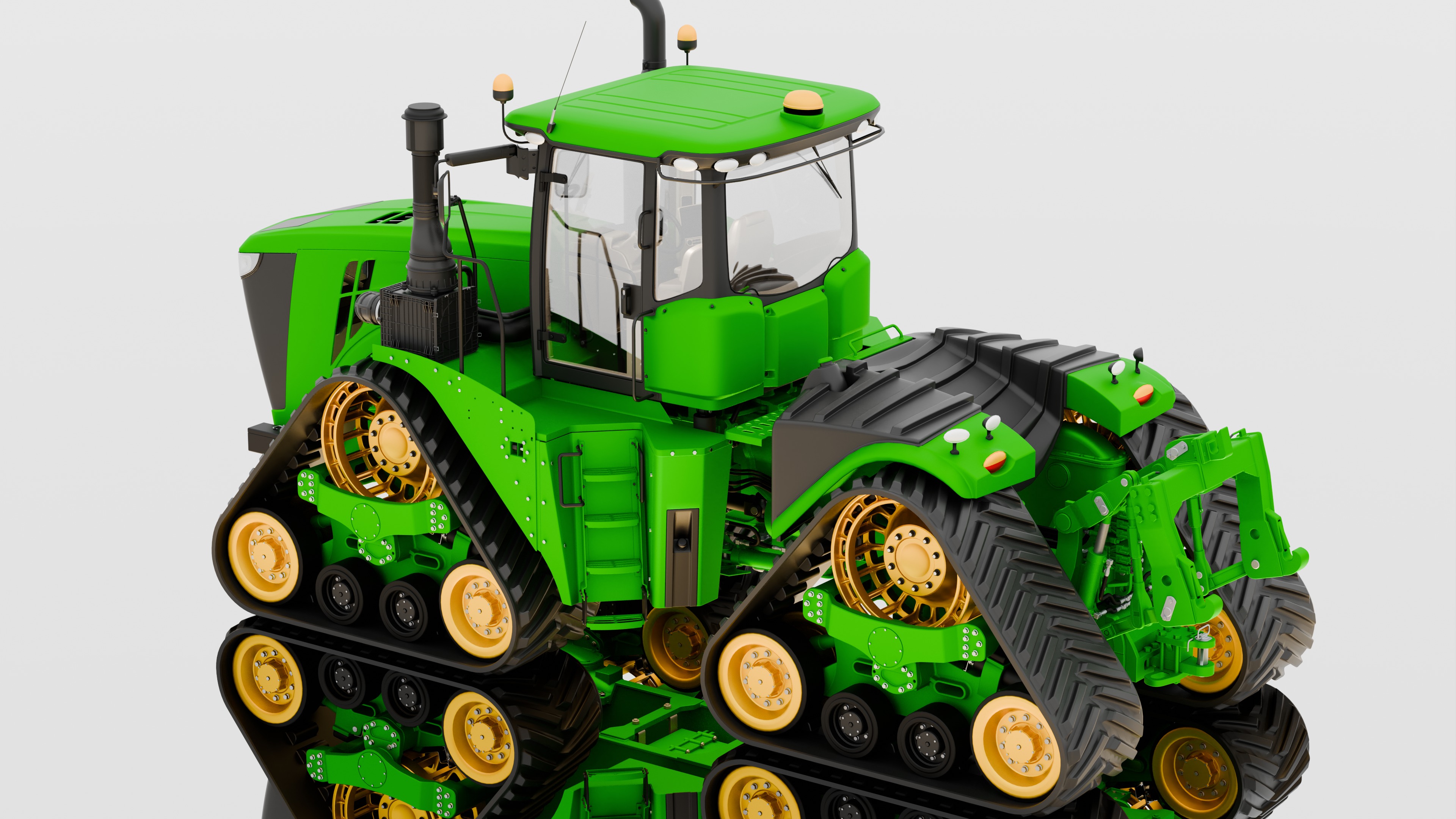 3D model John Deere 9RX Tractor Ultra High Detail Premium VR / AR / low ...
