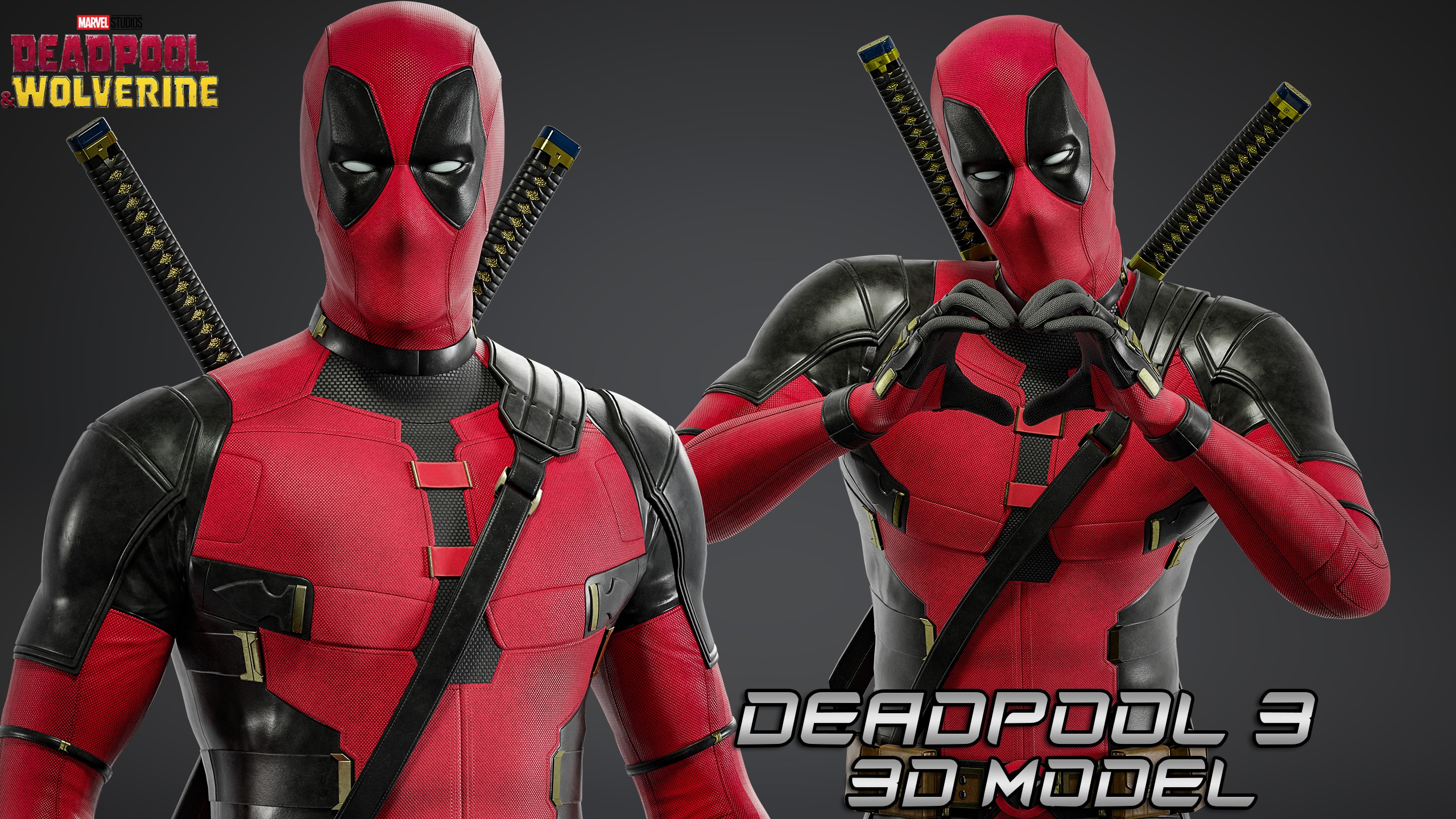 Deadpool 3 3D Model 3D model rigged | CGTrader