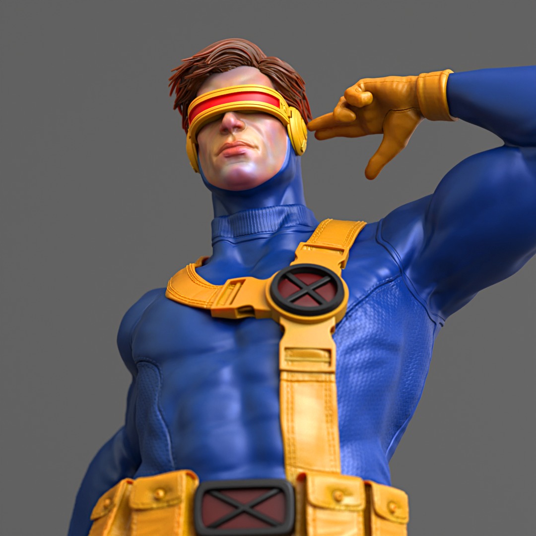 X-Men - Cyclops Fan Art 3D Model 3D model 3D printable | CGTrader