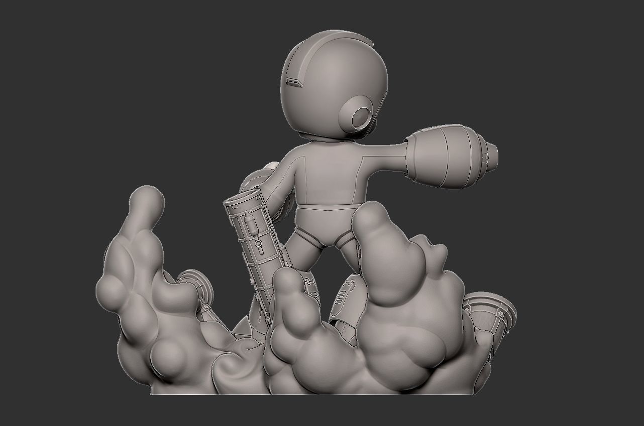 mega man classic 3D model 3D printable | CGTrader