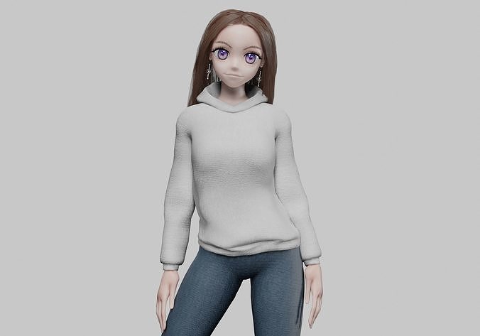 3D model anime classic girl V35712 VR / AR / low-poly | CGTrader