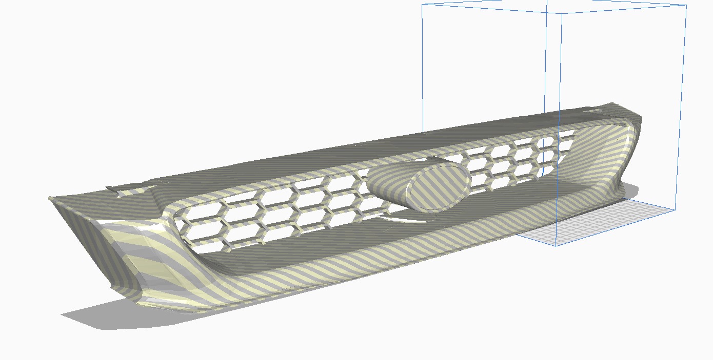 Subaru Impreza 22B Front Grill Scale 1 1 ready to print 3D model 3D ...