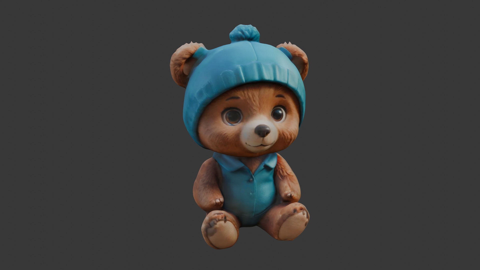 3D model Cute Bear VR / AR / low-poly | CGTrader