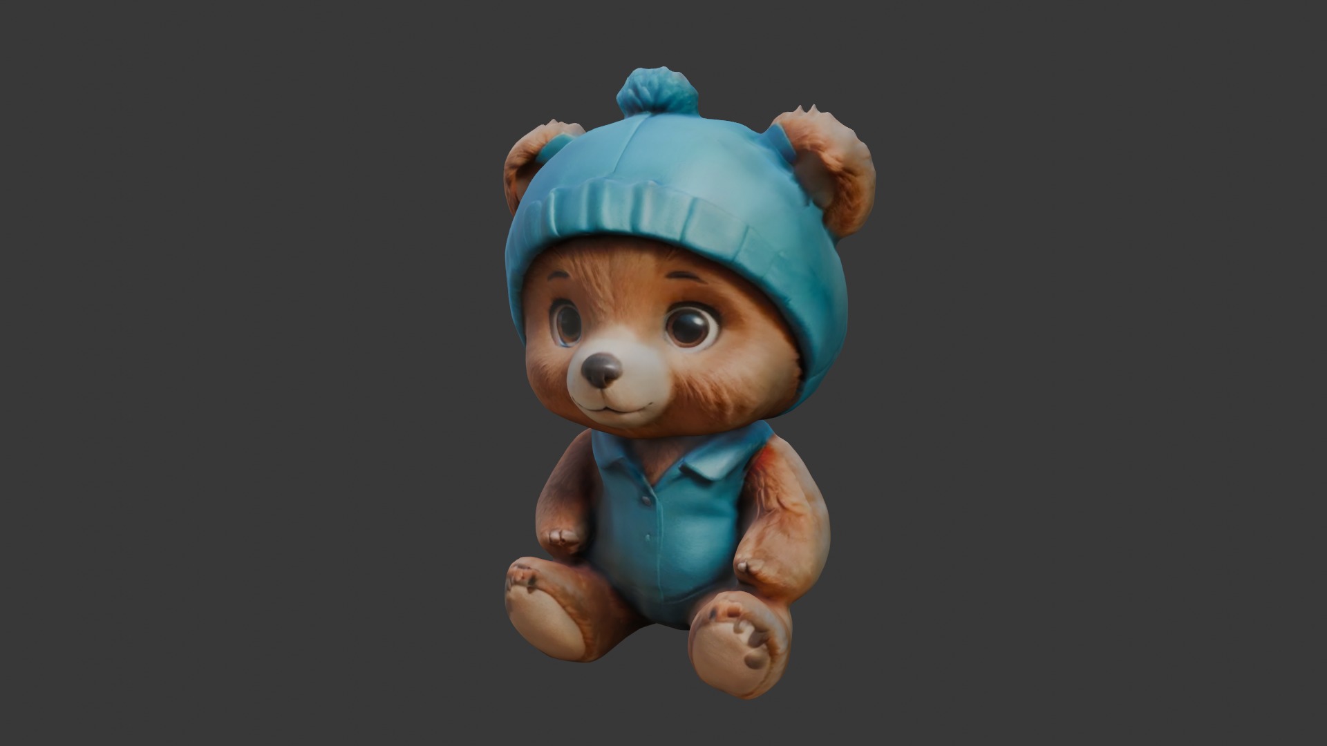 3D model Cute Bear VR / AR / low-poly | CGTrader