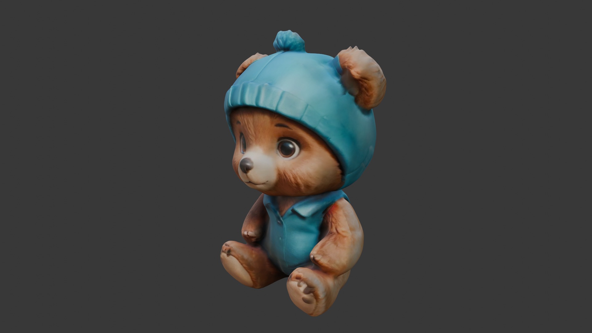 3D model Cute Bear VR / AR / low-poly | CGTrader