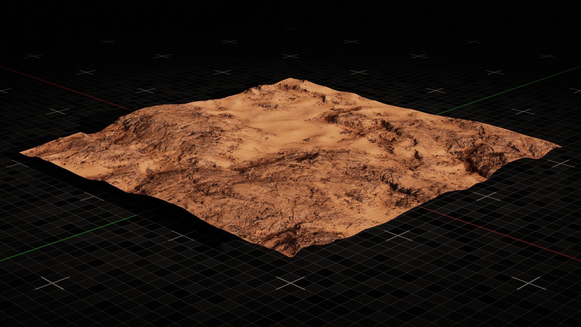 Mars Rocky Terrain 2 3D model | CGTrader