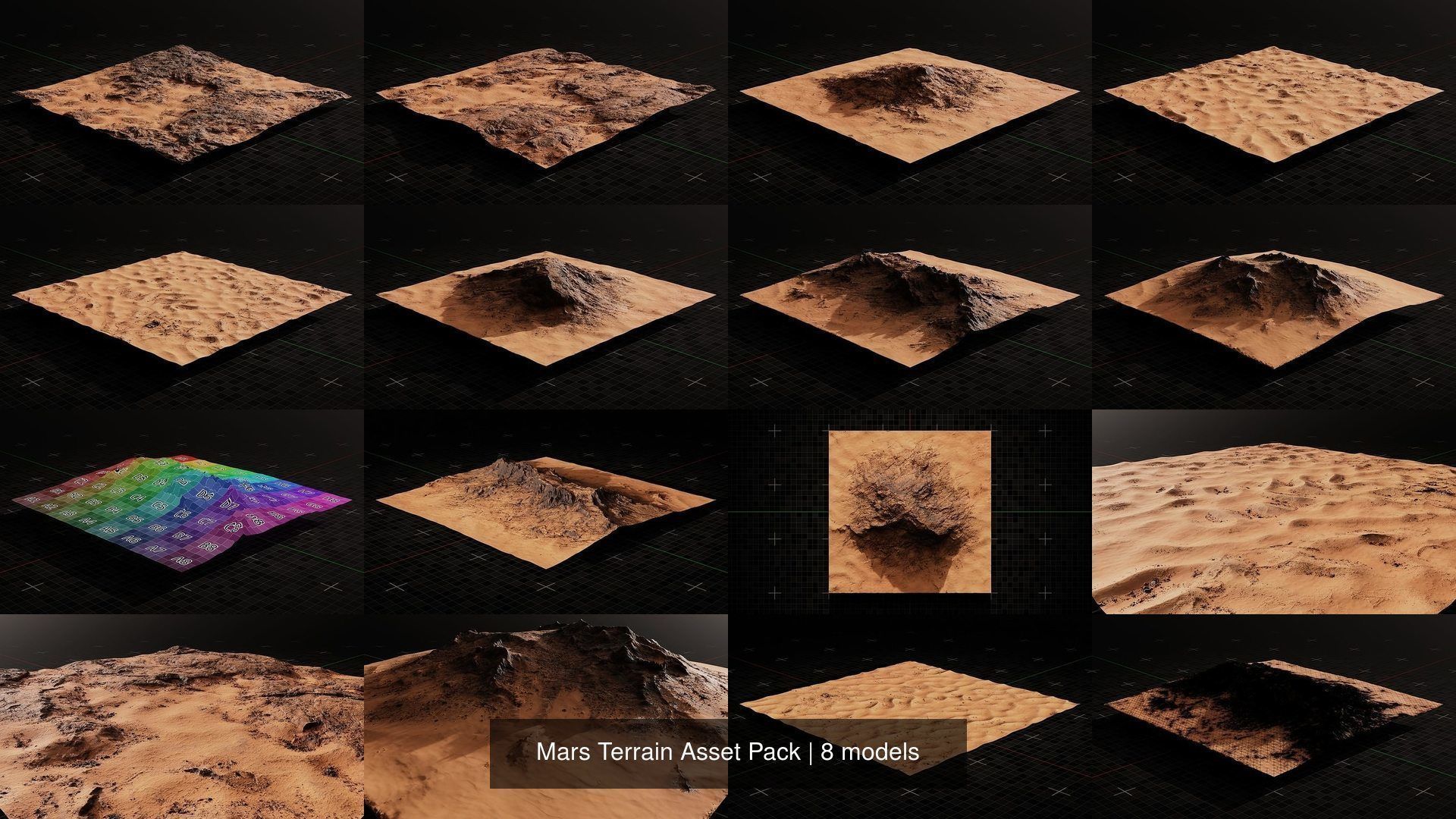 Mars Terrain Asset Pack 3D Model Collection | CGTrader