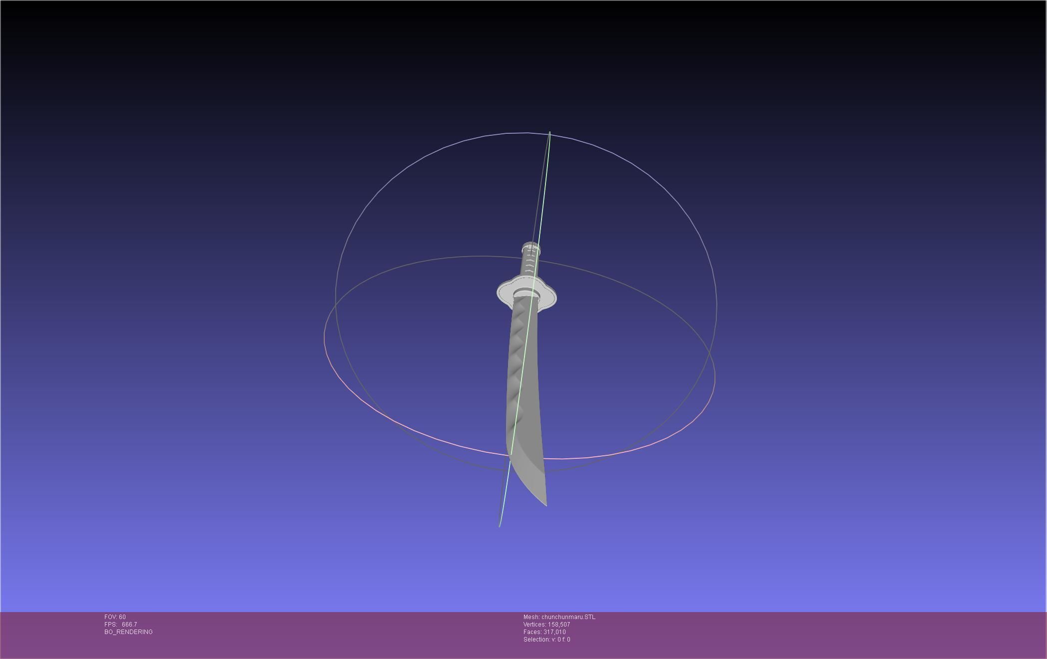 Konosuba Kazuma Sword Chunchunmaru 3D model 3D printable | CGTrader