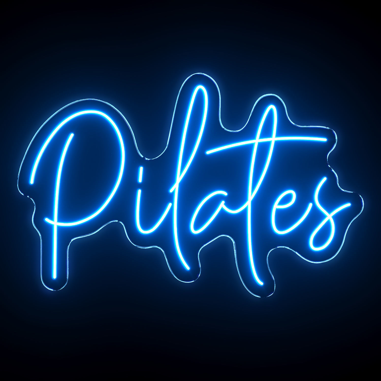 Pilates Neon Sign 3D model | CGTrader