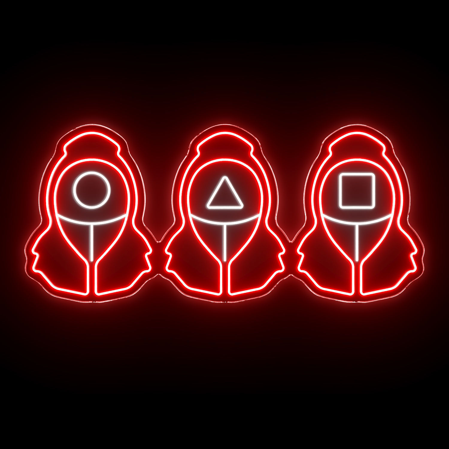SQUID GAME Soldiers Neon Sign 3D model | CGTrader