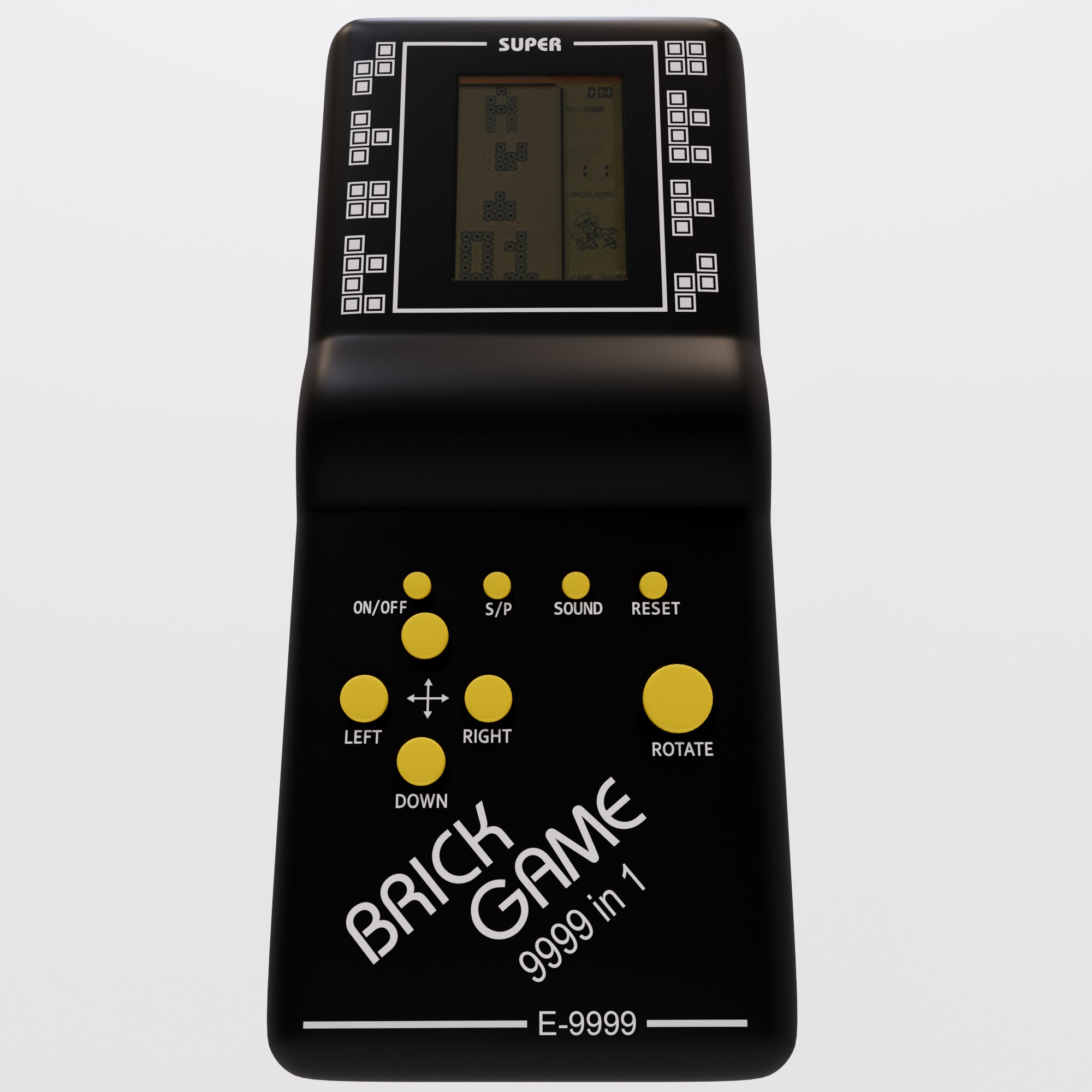 Brick Game Handheld Console 3D model | CGTrader