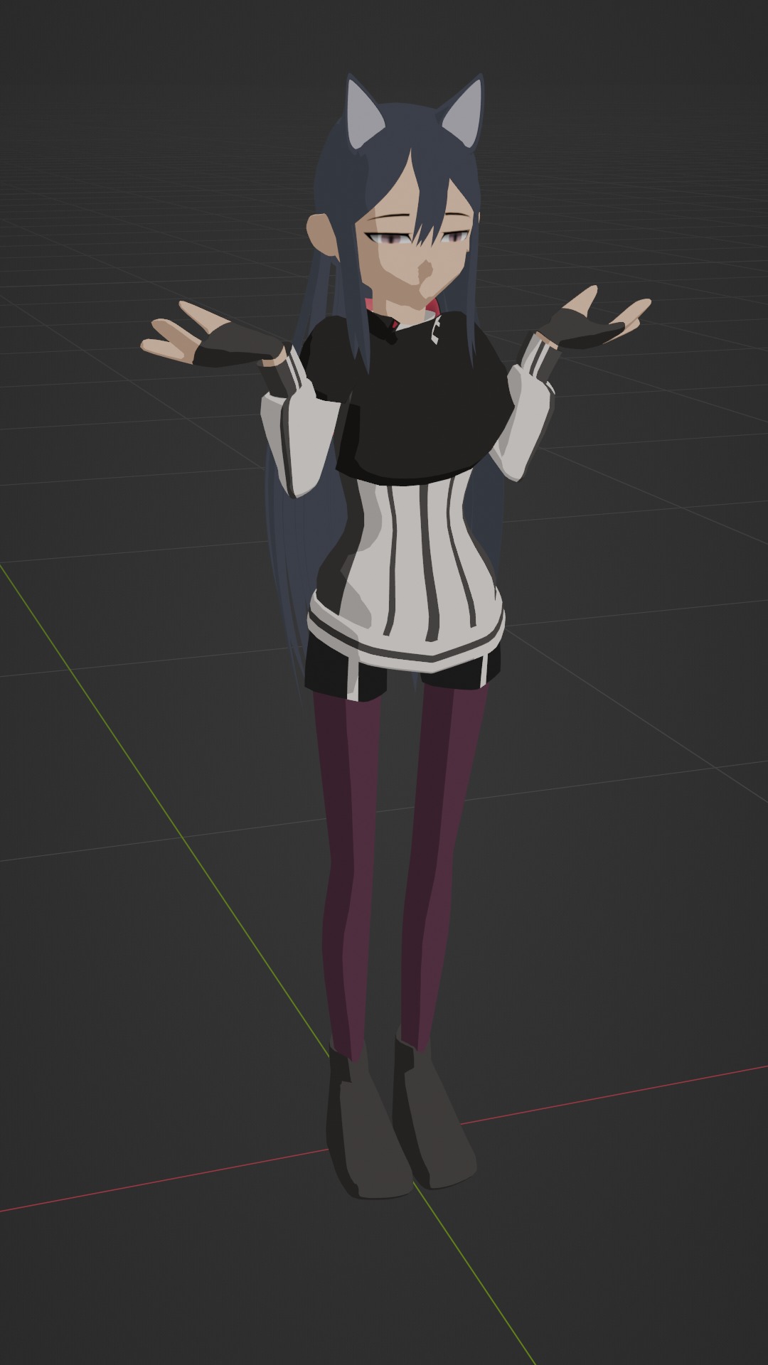 Rigged Texas from Gacha game Arknights free 3D model rigged | CGTrader