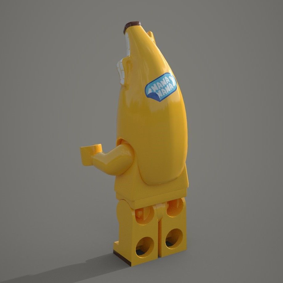 3D model 3D Lego-Peely Character VR / AR / low-poly | CGTrader