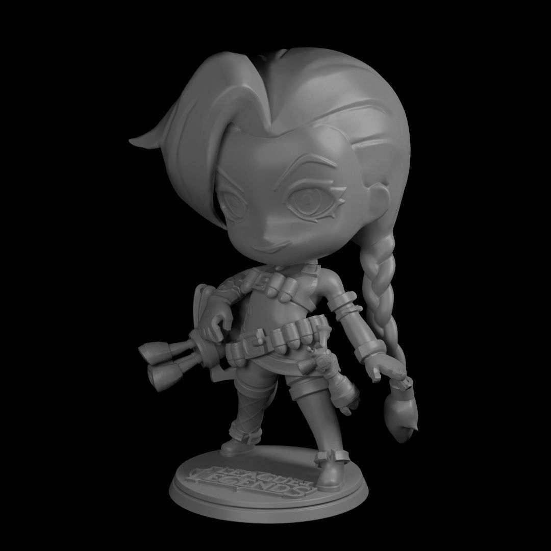 JINX FROM LEAGUE OF LEGENDS - CHIBI VERSION 3D model 3D printable ...