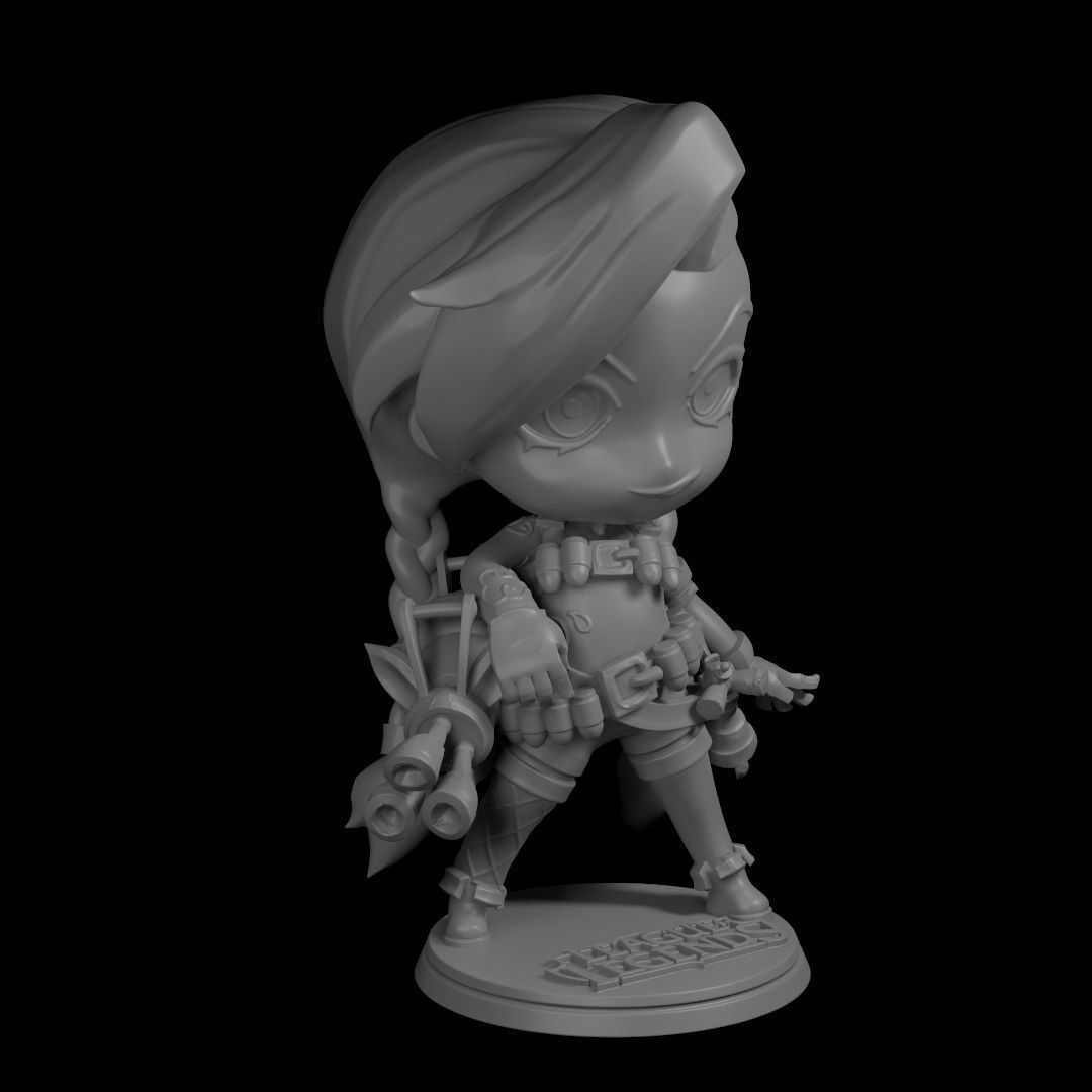 JINX FROM LEAGUE OF LEGENDS - CHIBI VERSION 3D model 3D printable ...