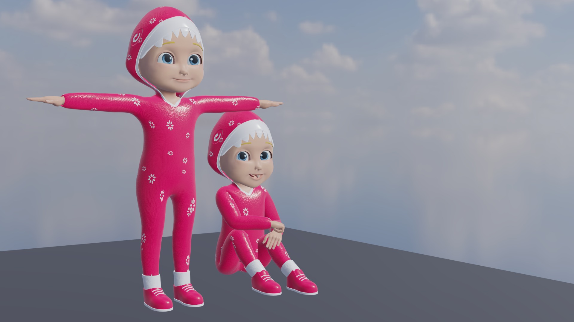 3D model cartoon cute boy rigged 3d model cocomelon VR / AR / low-poly ...