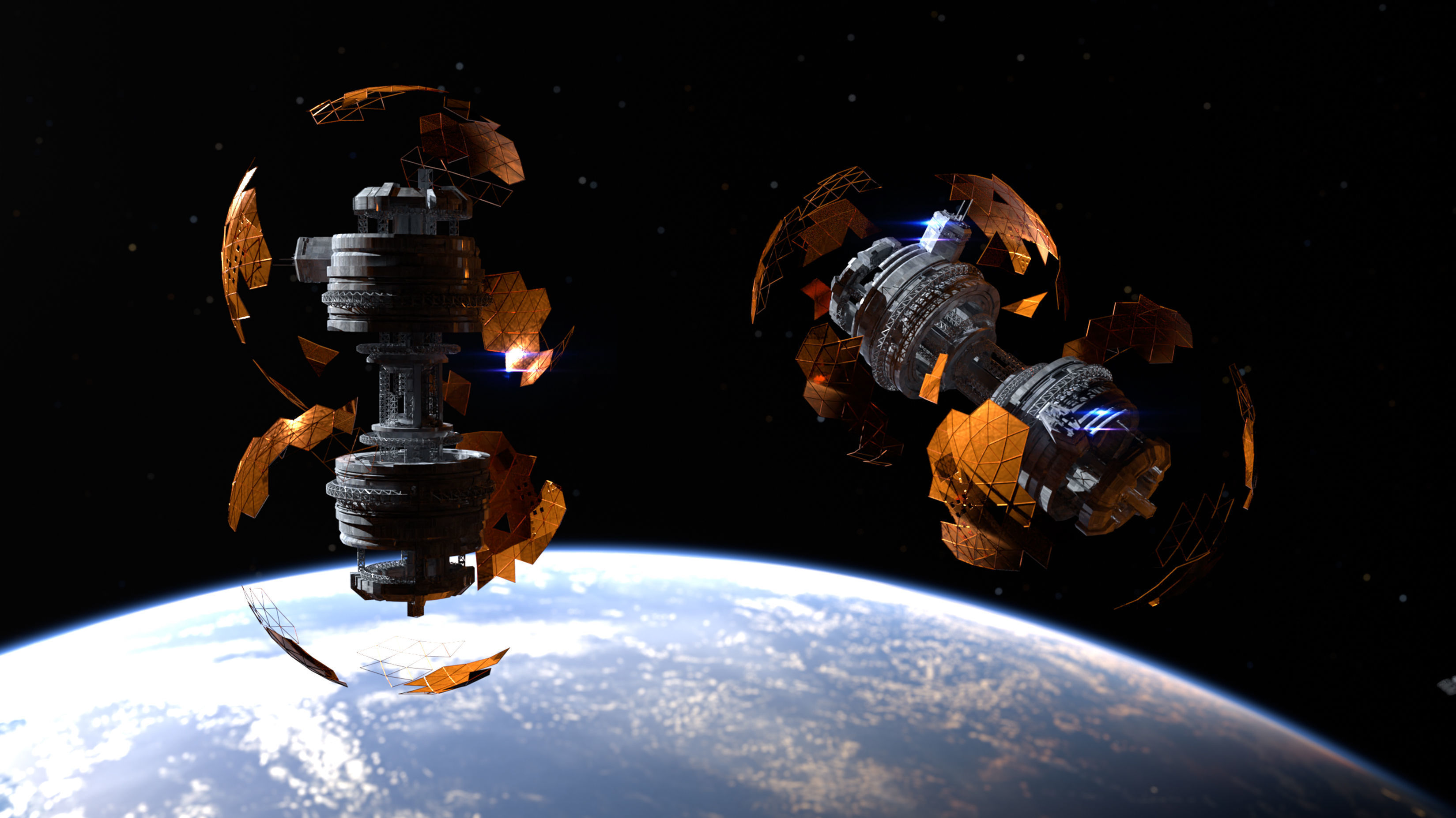 3D model Sci Fi SPACE STATION Kitbash - 3D Kitbash Asset Pack VR / AR ...