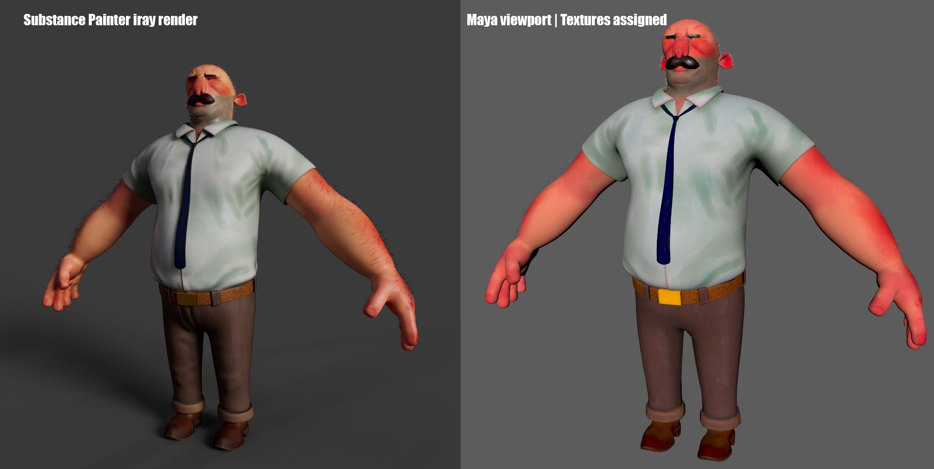Big badass man - Mr Santos 3D model rigged | CGTrader
