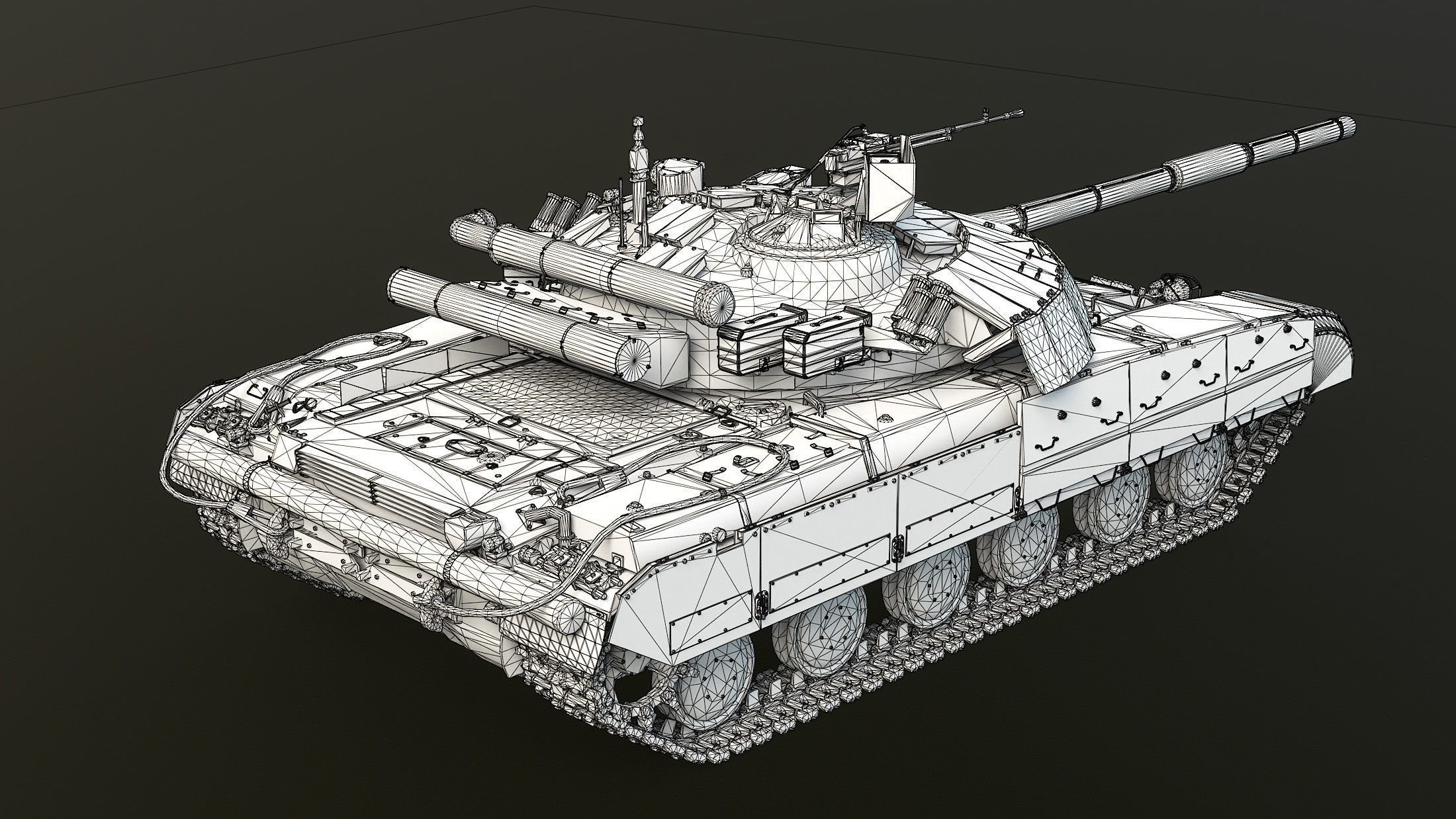 3D model Tank T-64BM Bulat VR / AR / low-poly | CGTrader
