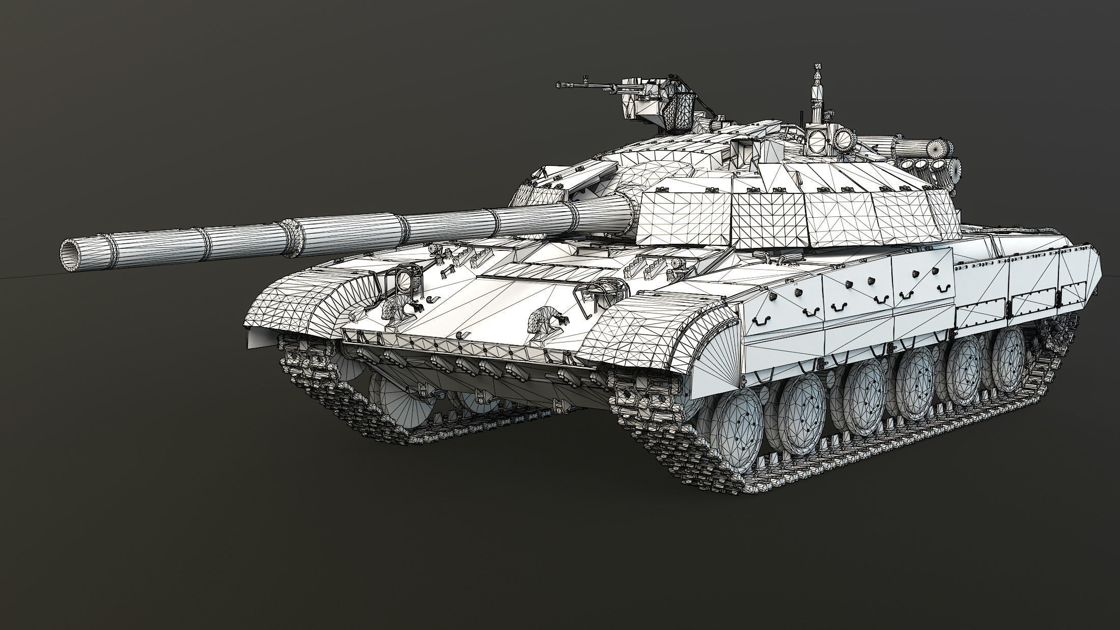 3D model Tank T-64BM Bulat VR / AR / low-poly | CGTrader