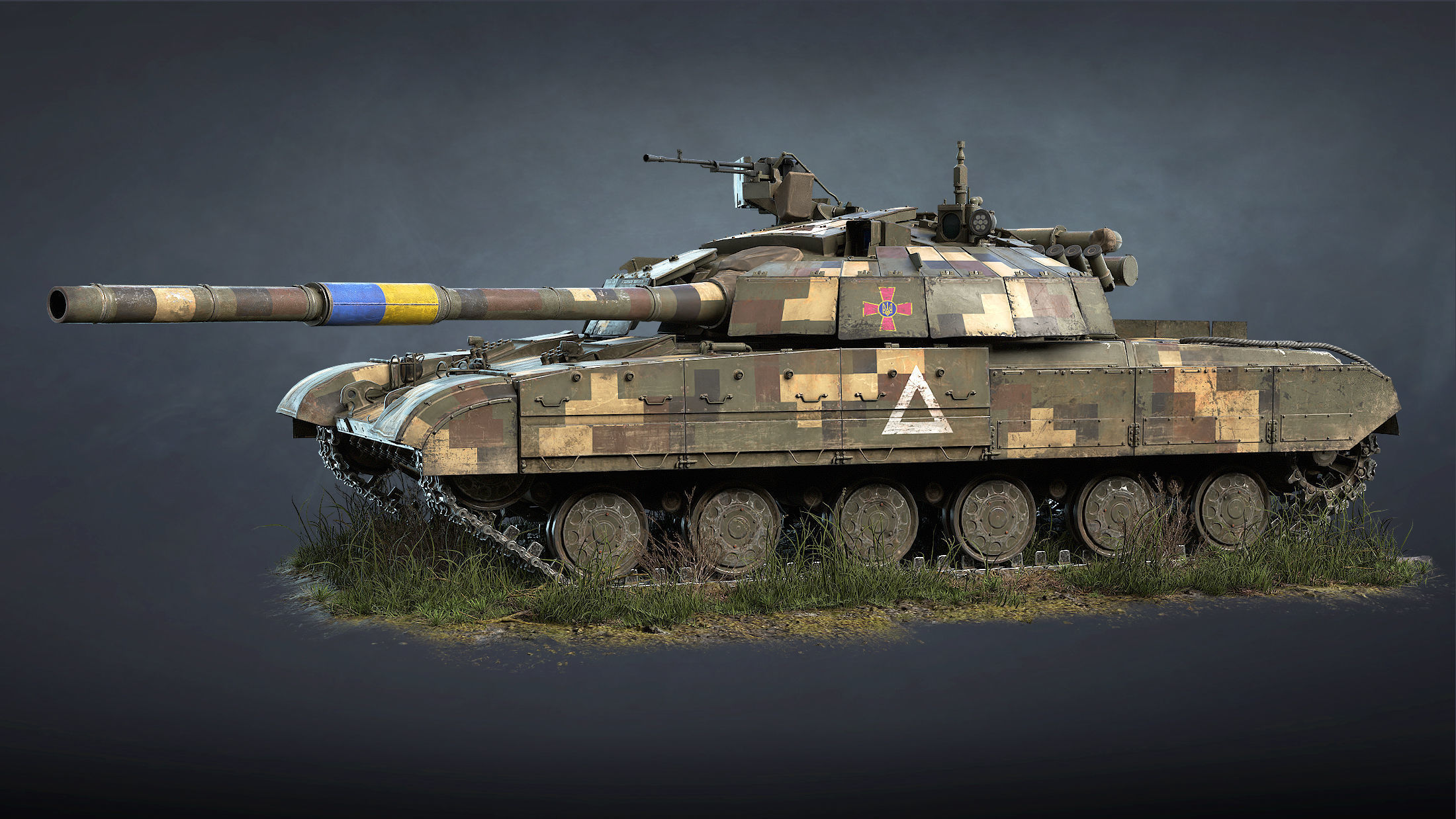 3D model Tank T-64BM Bulat VR / AR / low-poly | CGTrader