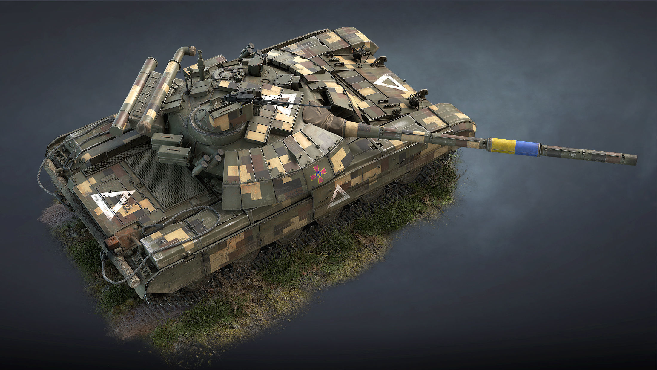 3D model Tank T-64BM Bulat VR / AR / low-poly | CGTrader
