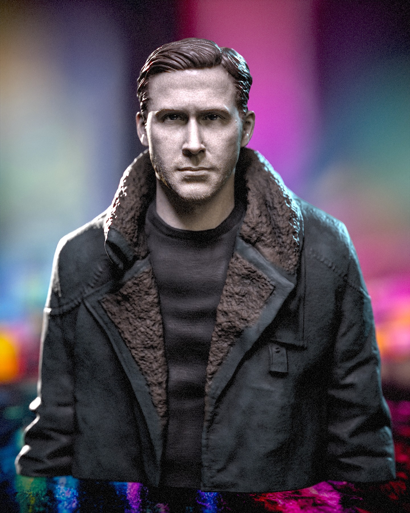 Bladerunner 2049 Officer K Ryan Gosling bust headsculpt 3D model 3D ...