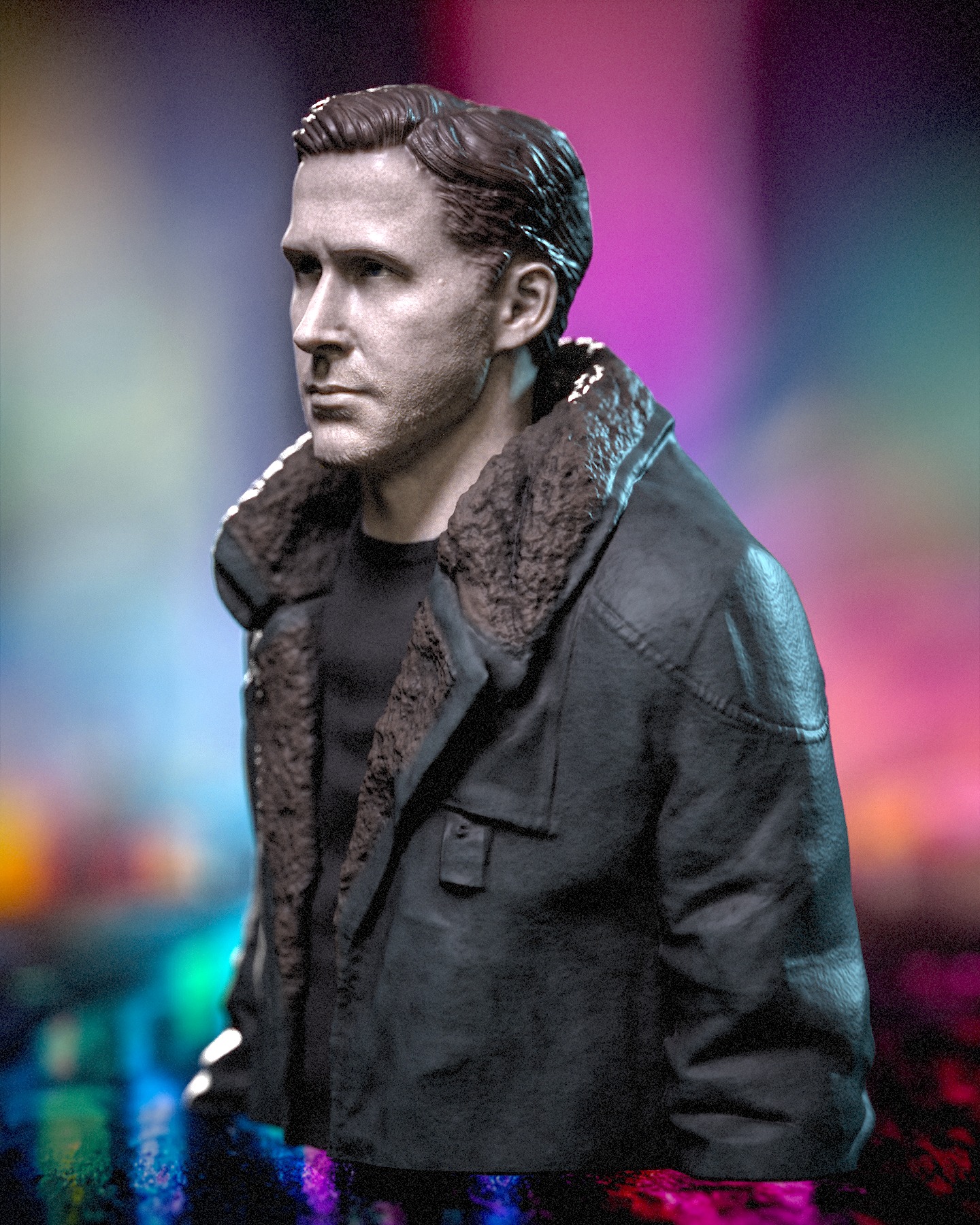 Bladerunner 2049 Officer K Ryan Gosling bust headsculpt 3D model 3D ...