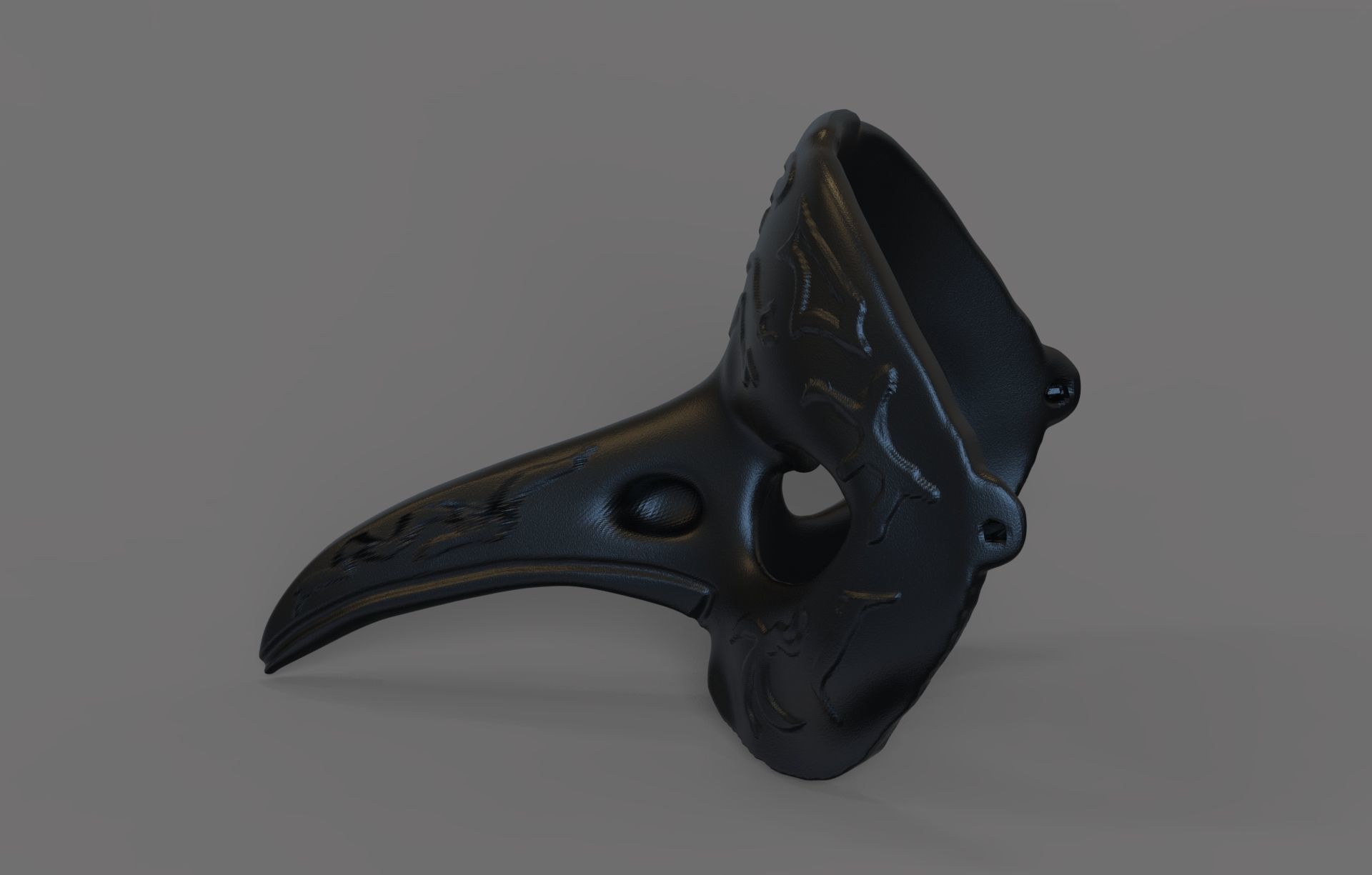 Dark Crow Mask 3D model 3D printable | CGTrader