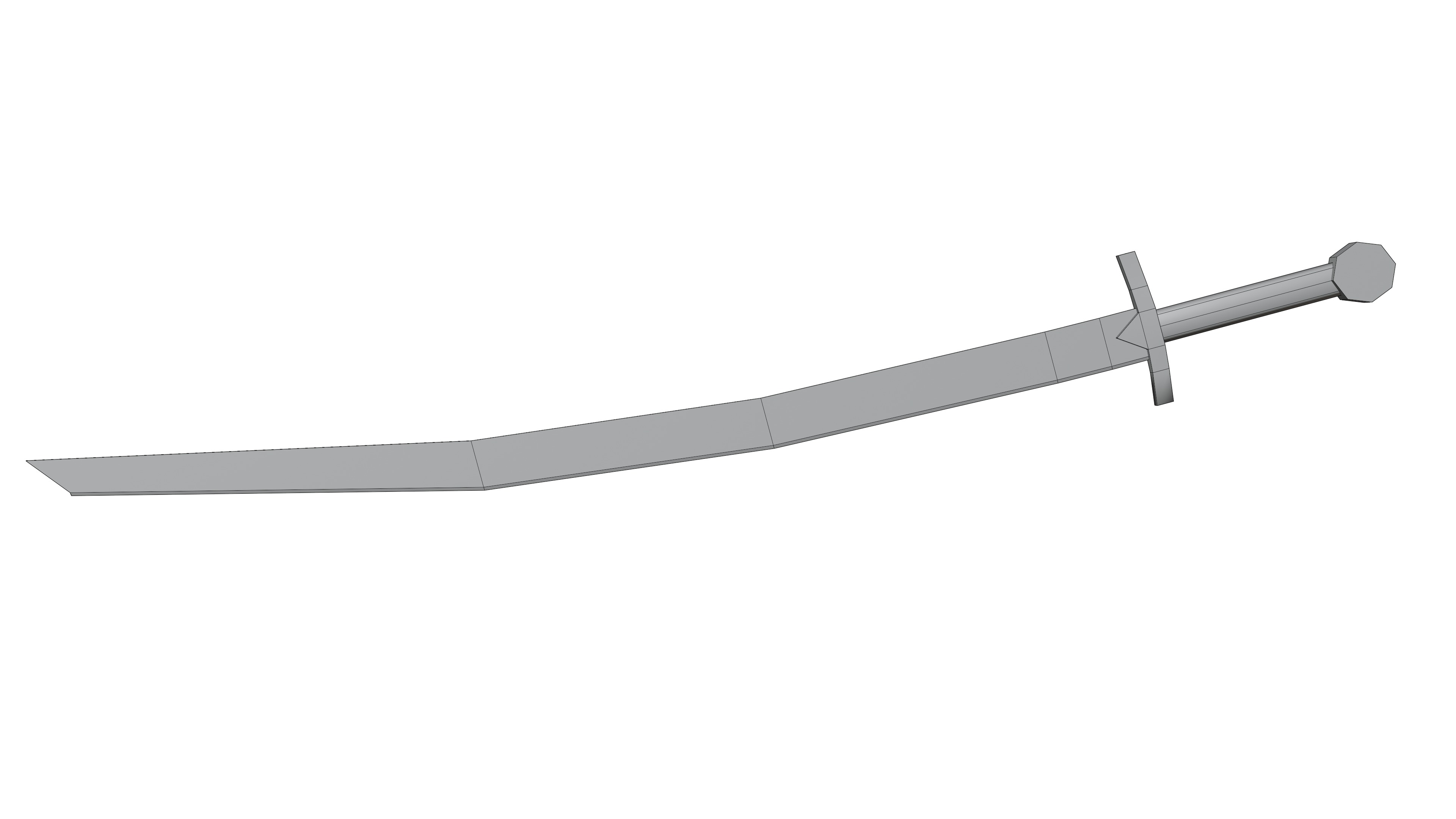 3D model Ancient Roman Emperor Sword VR / AR / low-poly | CGTrader