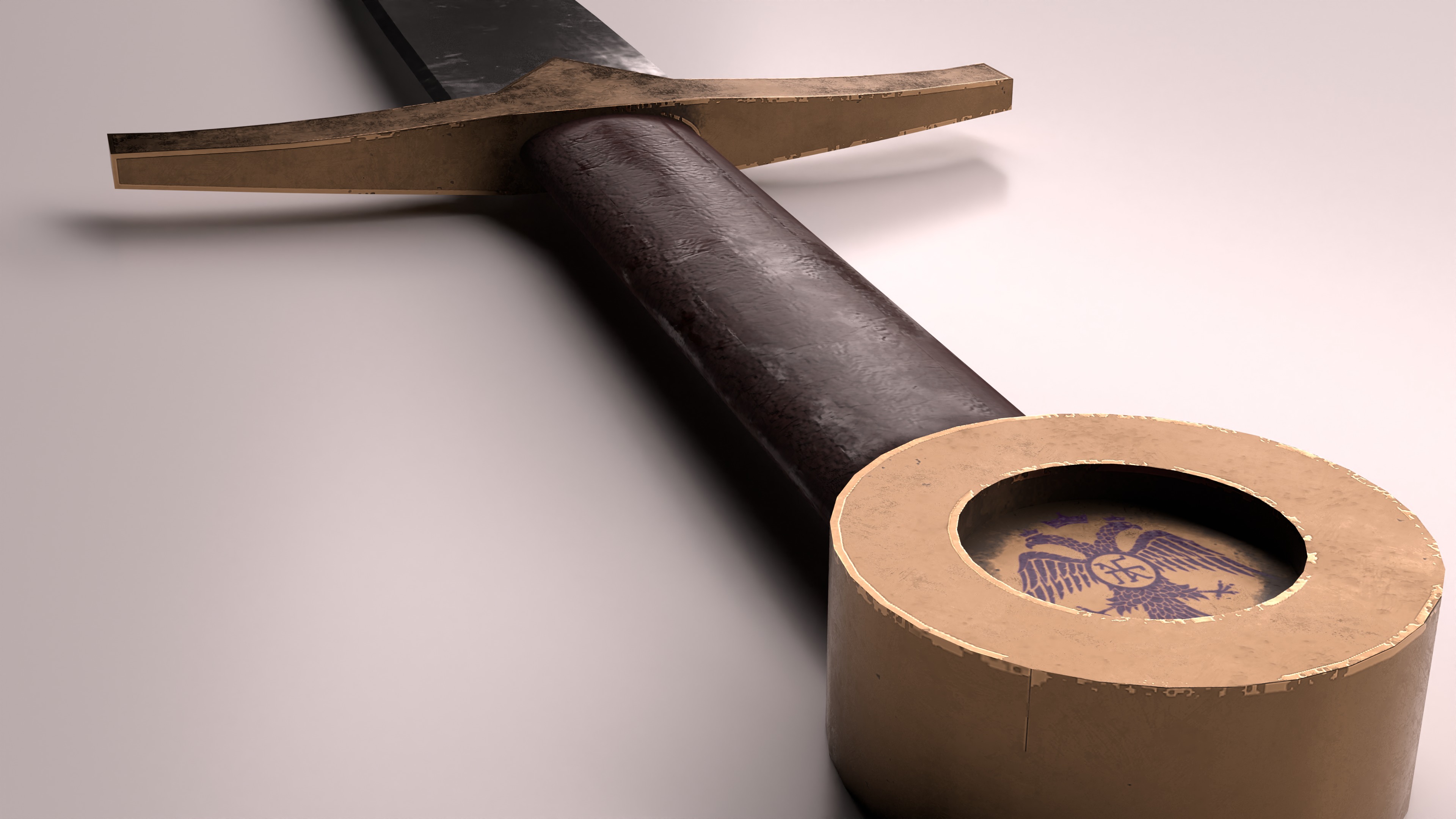 3D model Ancient Roman Emperor Sword VR / AR / low-poly | CGTrader