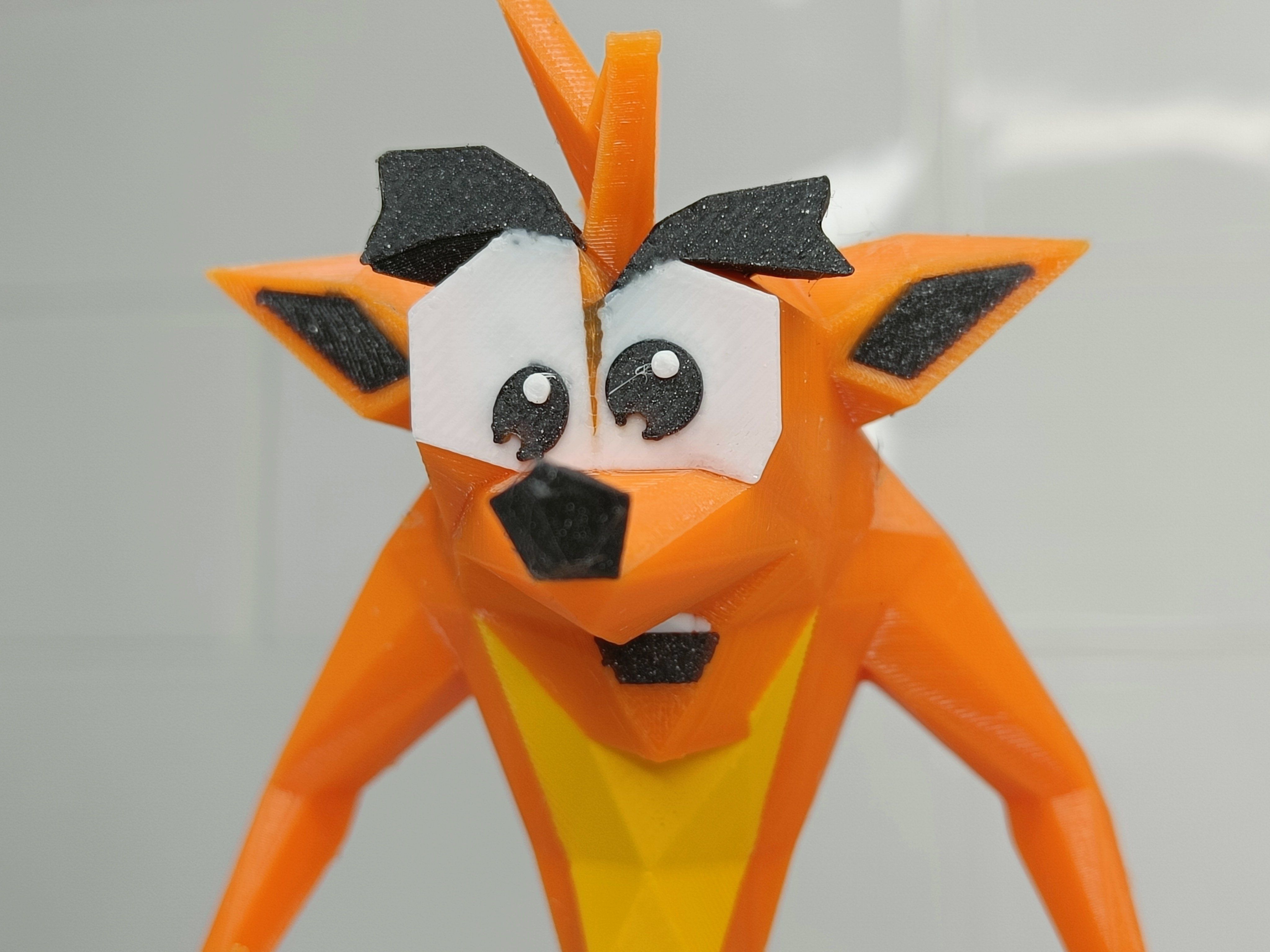 Low poly retro Crash figure 3D model 3D printable | CGTrader