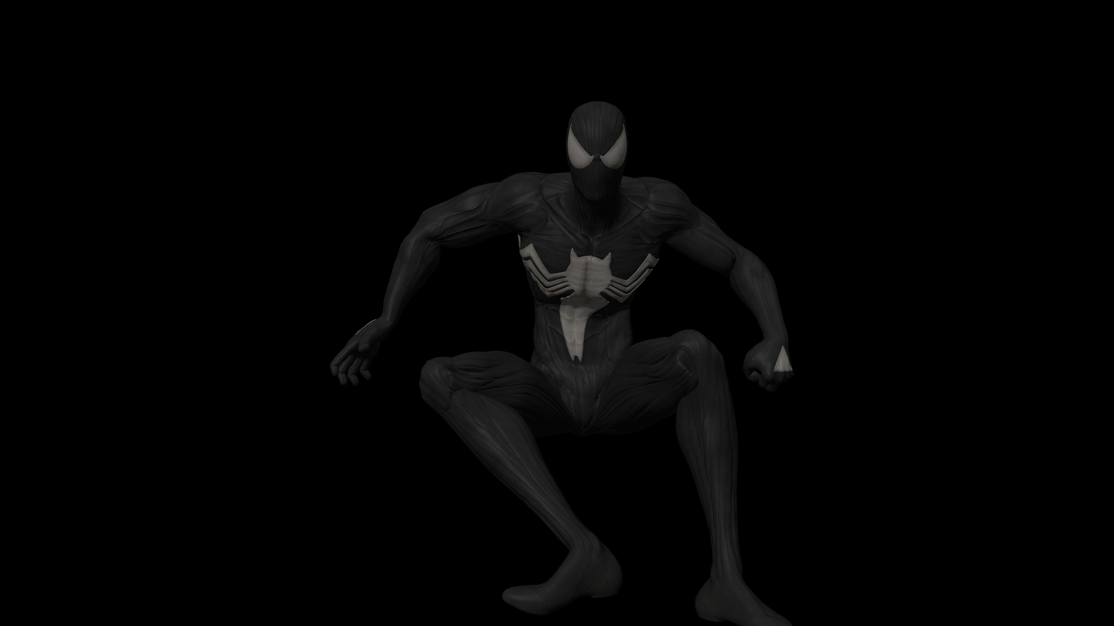 Symbionte Spider-man Marvel midnight suns free 3D model rigged | CGTrader